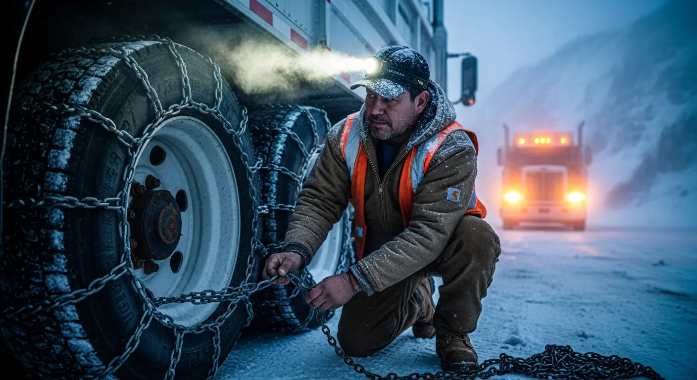 How to Chain Your Tires Properly for OTR Truckers